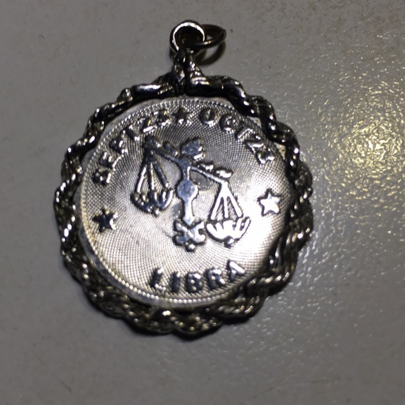Jewelry | Vintage Sterling Silver Libra Zodiac Pendant | Poshmark